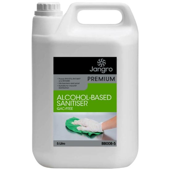 Pattersons. Jangro Alcohol Based Sanitiser QAC-Free 5ltr