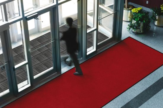 Pattersons. Frontline Entrance Mat 120x240cm - Red/Black *s
